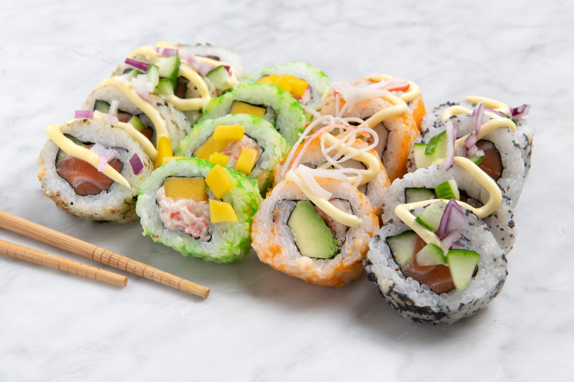 Sushi set 16 stuks - Dé viswinkel van Katwijk & Noordwijk